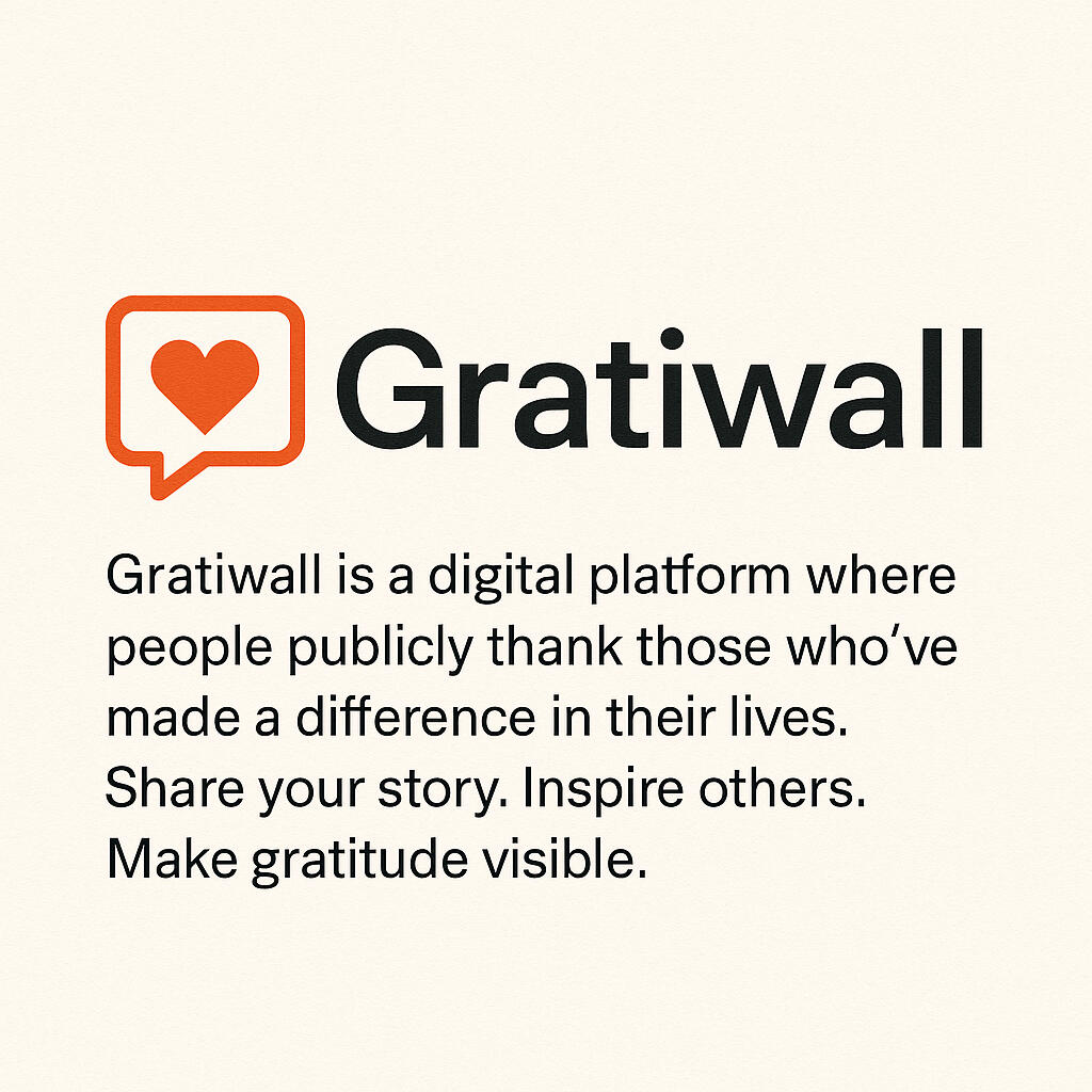 Gratiwall – A Public Wall of Gratitude and Appreciation